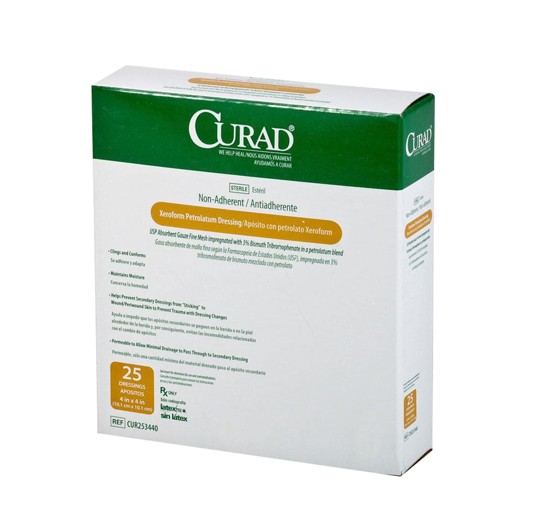 Curad Xeroform Nonadherent Gauze Dressing – Key Medical Supply